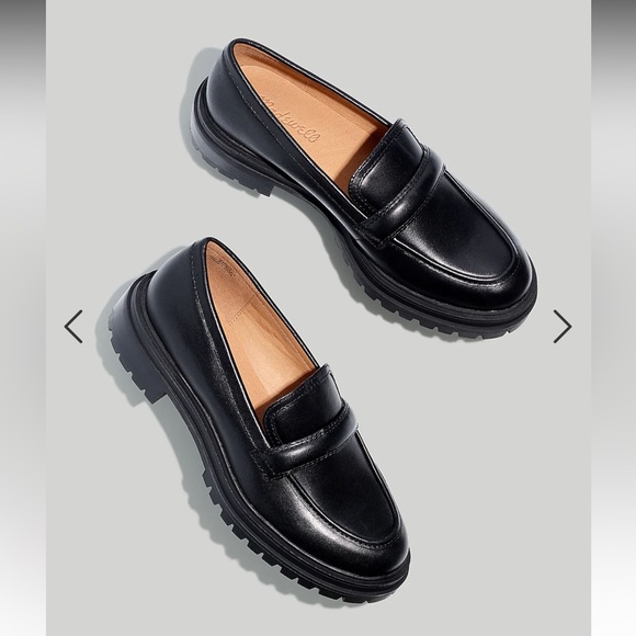 Madewell | Shoes | Madewell Bradley Lugsole Loafer Size 9 Black Rarely ...